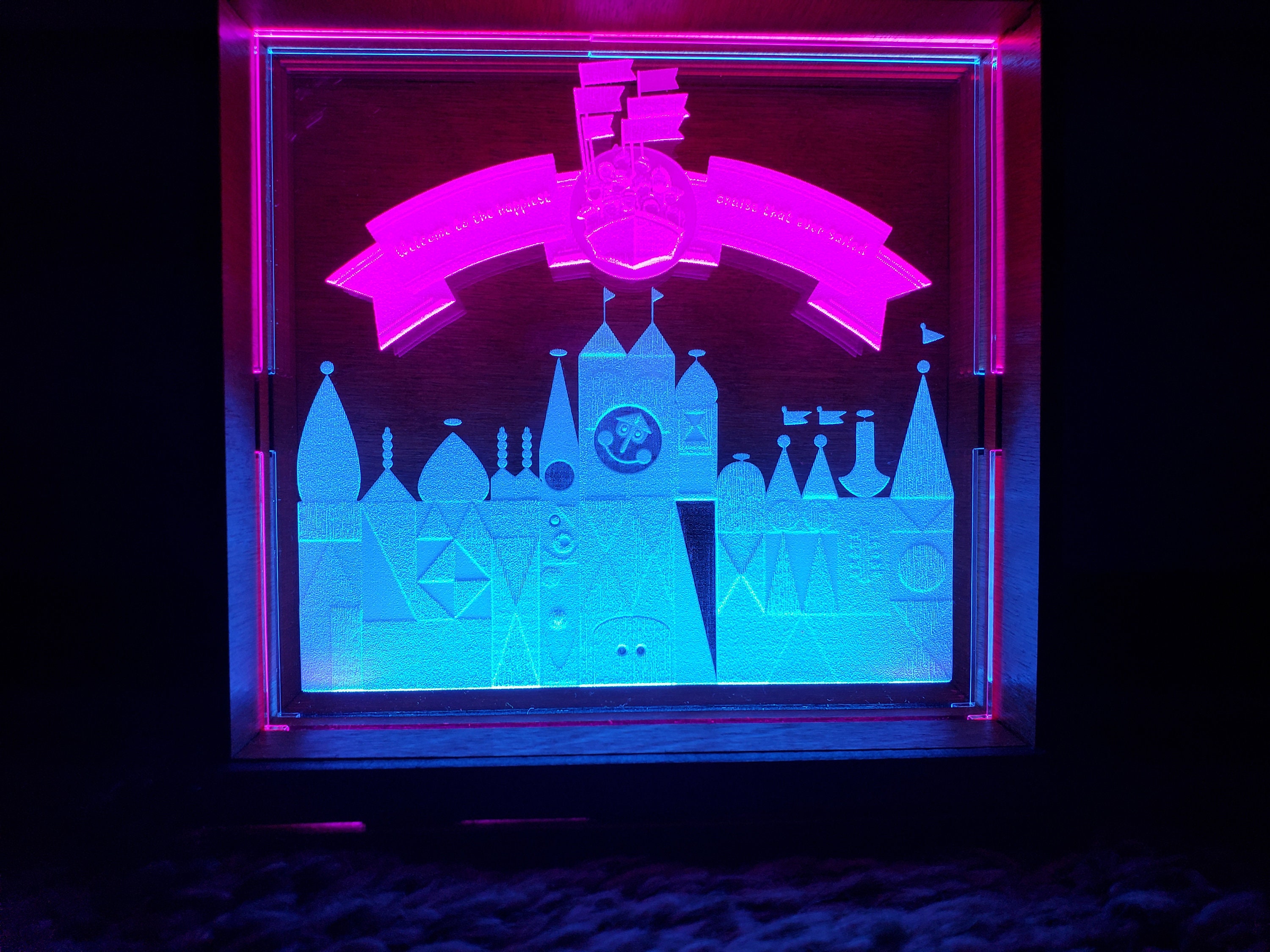 It's a Small World LED Light Box - Etsy
