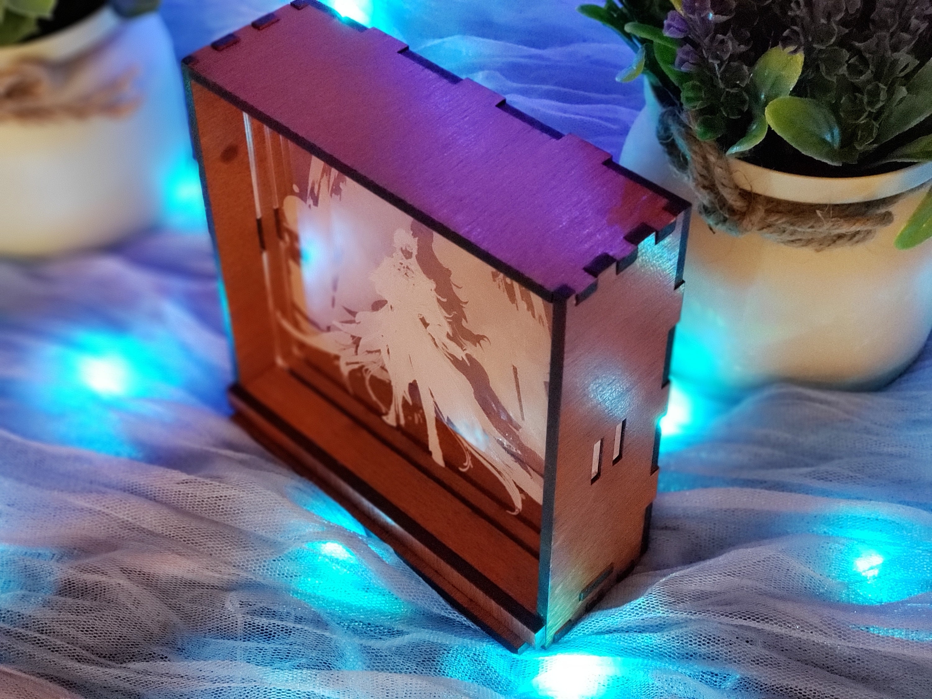 Genshin Impact Neuvillette LED Light Box - Etsy