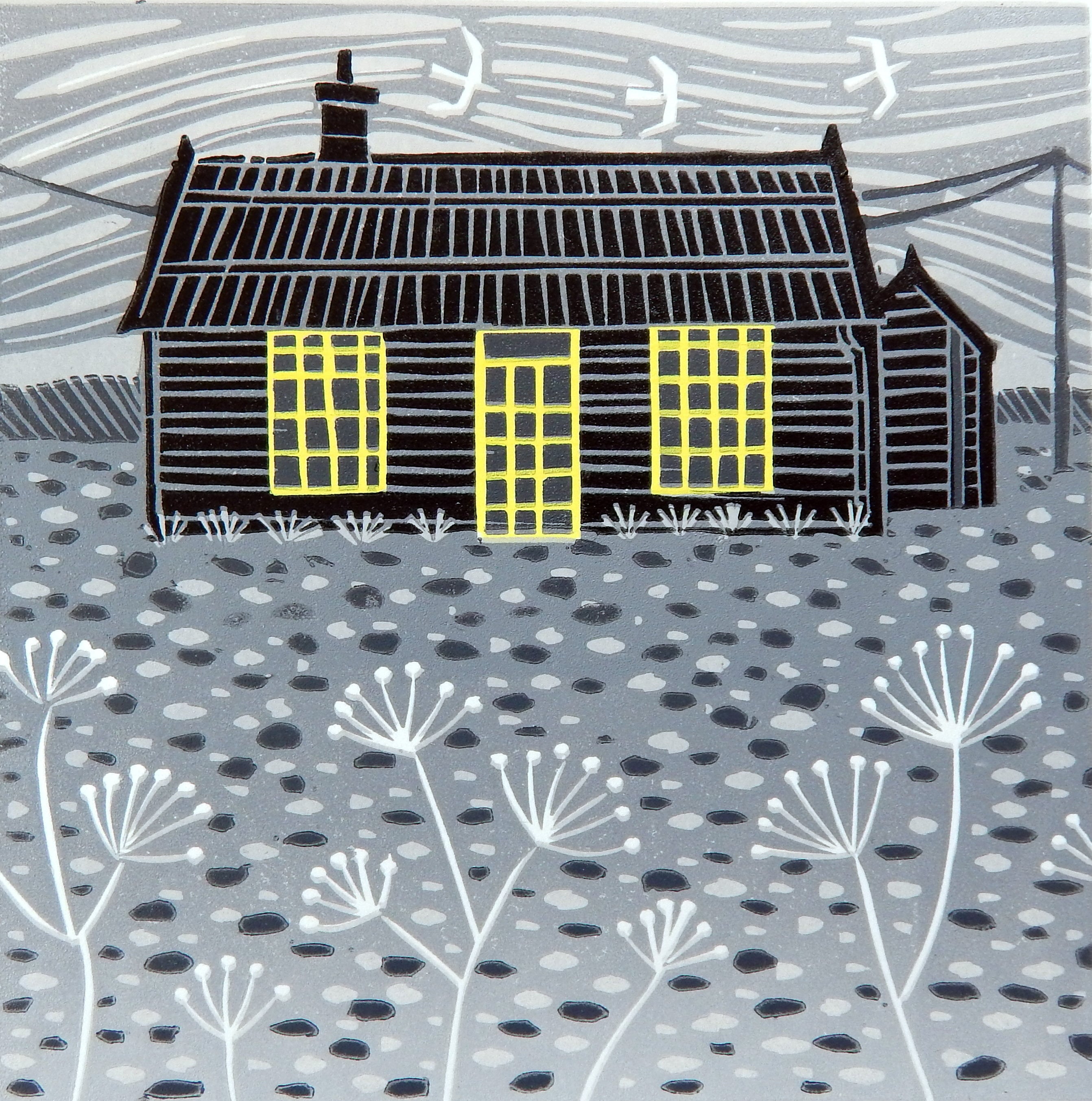 Prospect Cottage - Limited Edition of 10 Lino Print - Etsy UK