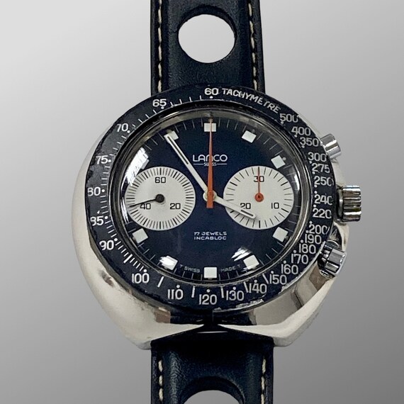 LANCO Chronograph Big Eyes vintage manual valjoux 7733 - Gem