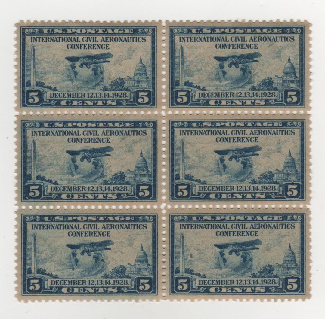 5 Cents 1928 Intern. Civil Aeronautics Conference, Postage Stamp (scott ...