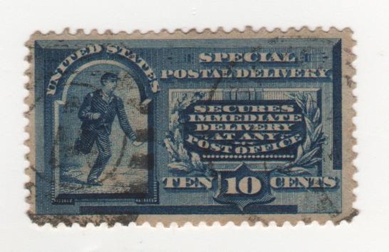 10 Cent 1888 Special Delivery (scott's E 2) Single Stamp, Used - Etsy