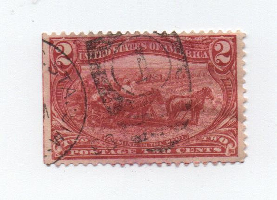2 Cent 1898 Trans-mississippi (scott's 286) Postage Stamp Single ...