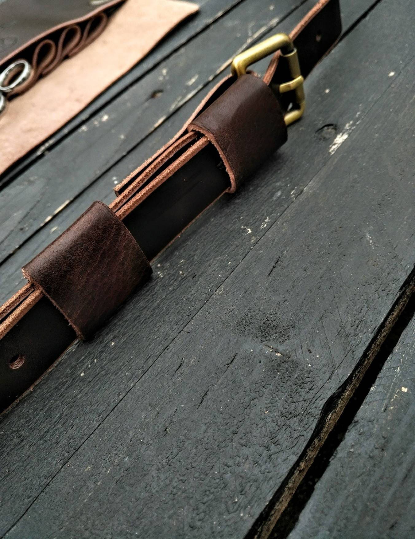 Genuine Leather Barber Belt Scissor Case Holster Holder Hairdresser ...