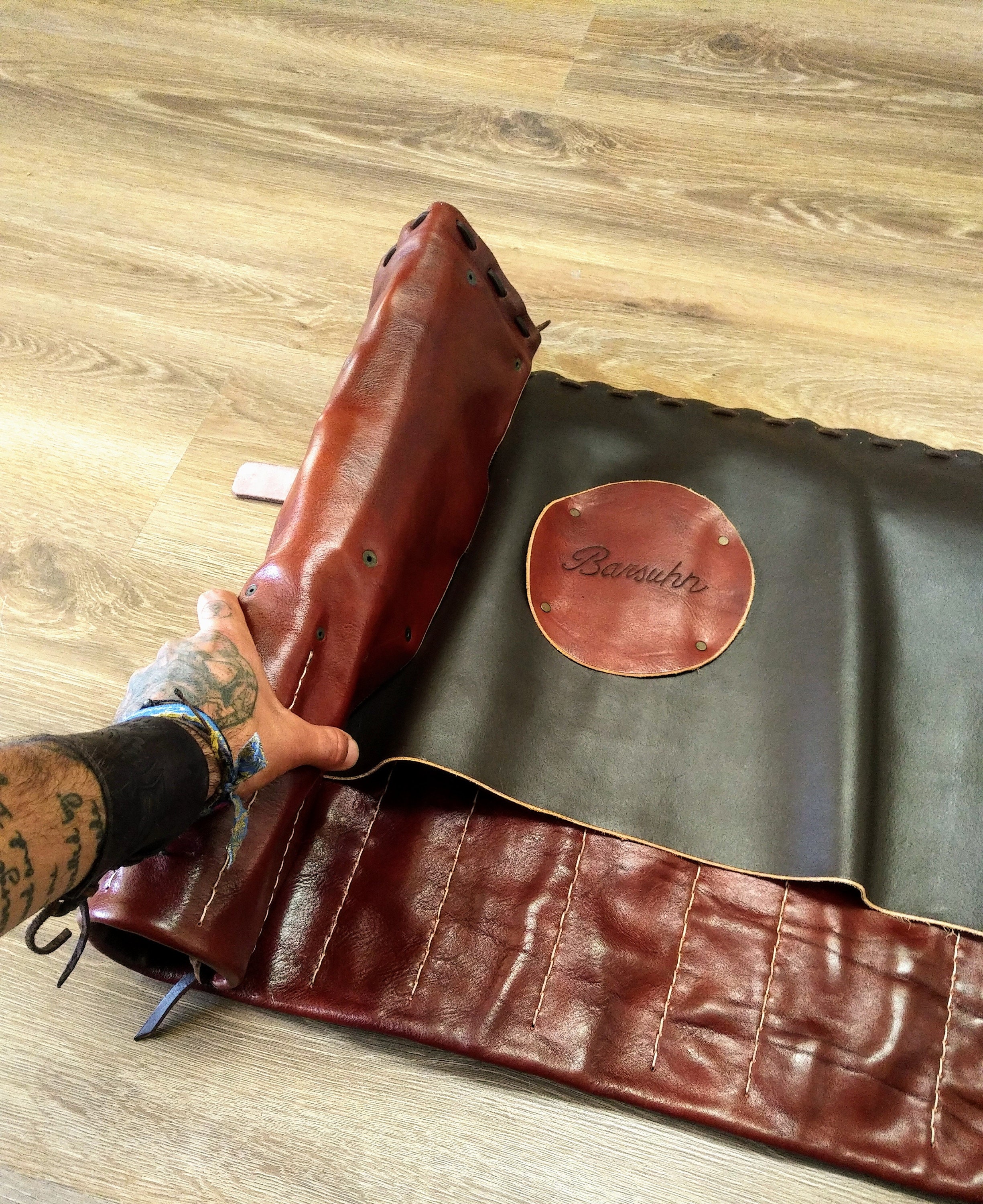 Knife Roll Bag Genuine Leather Handmade Bag Chef Knife Roll | Etsy