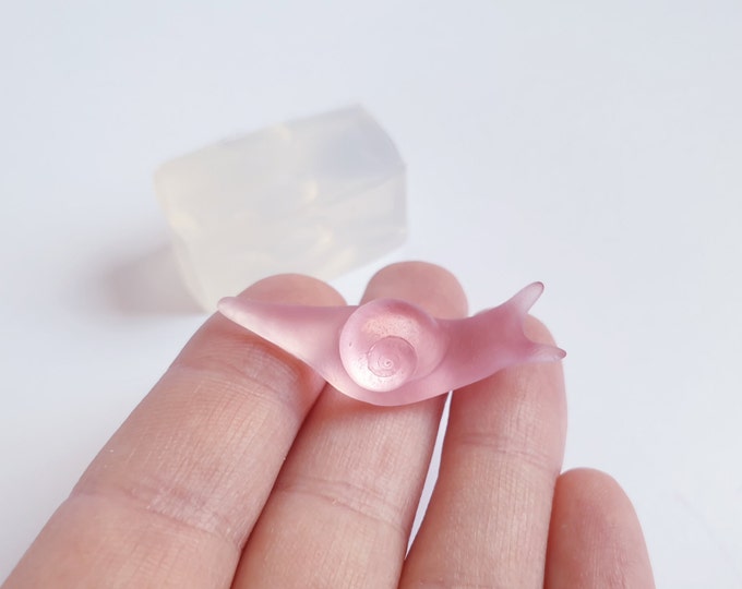 Snail With Shell Clear Silicone Mould for Resin Jewellery and Craft 40 ...