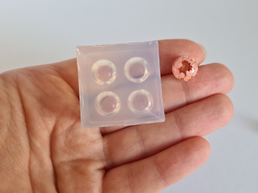 4 X Dew Drop/ Tablet Shape 11 X 6 Mm Transparent Silicone Mold for ...