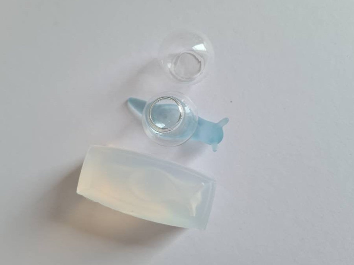 48 x 20 mm snail slug silicone mold for resin glass bowls | Etsy