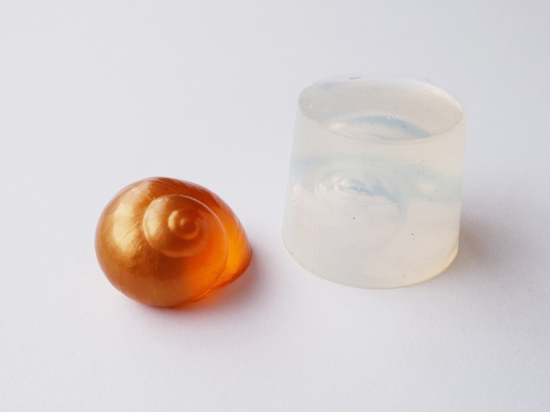 17 X 29 Mm Snail Shell Clear Silicone Mold for Resin - Etsy UK