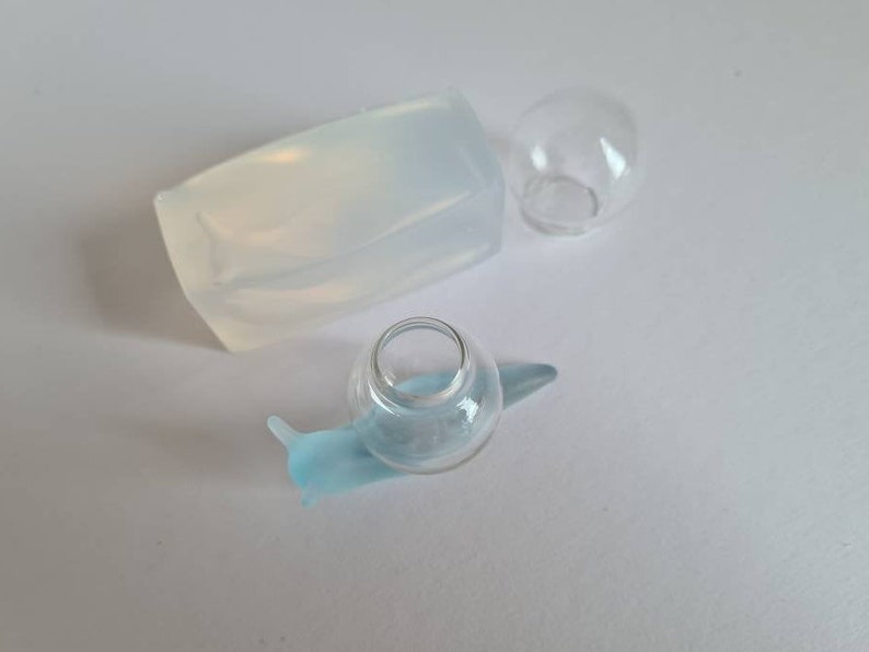 48 x 20 mm snail slug silicone mold for resin glass bowls | Etsy