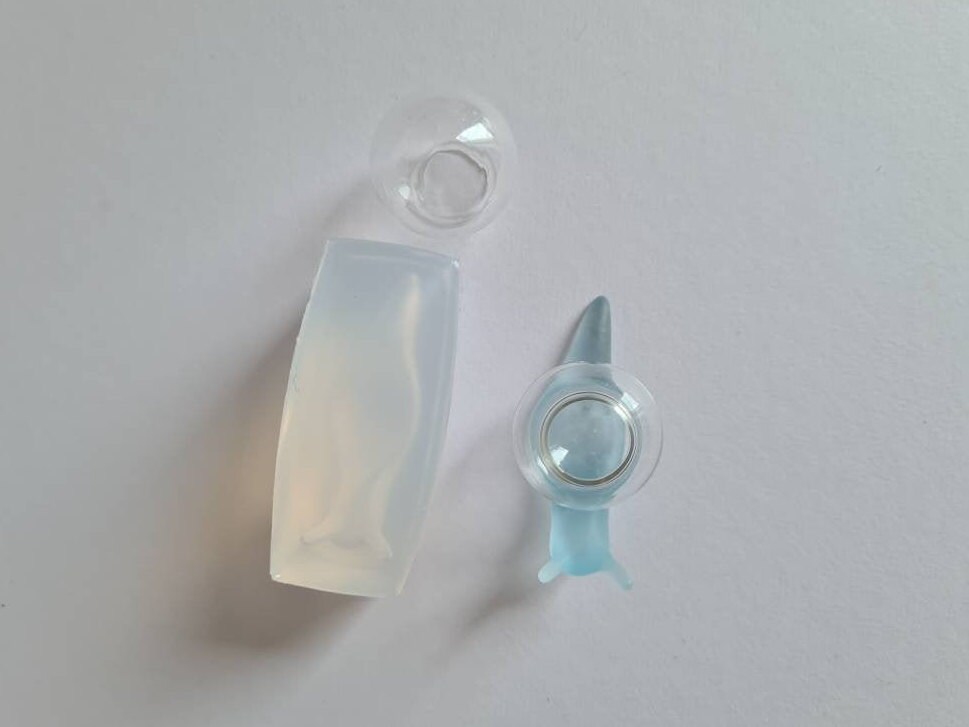 48 x 20 mm snail slug silicone mold for resin glass bowls | Etsy