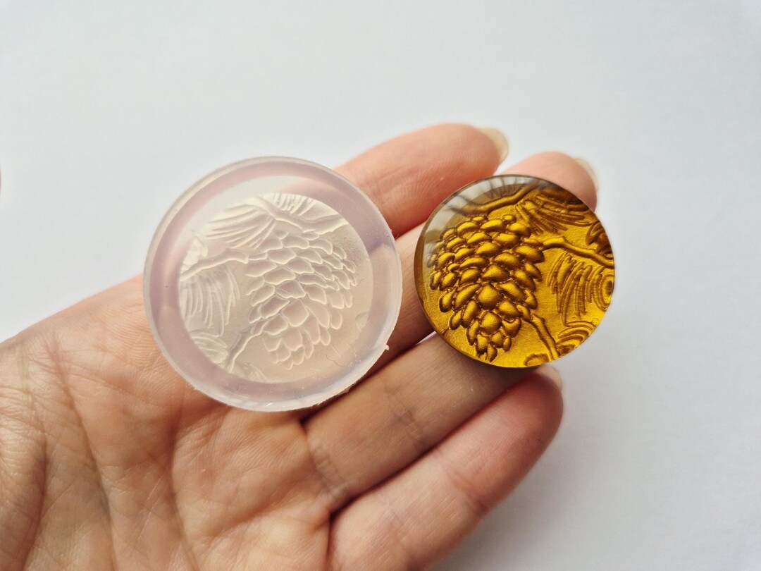 Textured Circle Silicone Mould for Resin 30mm - Etsy