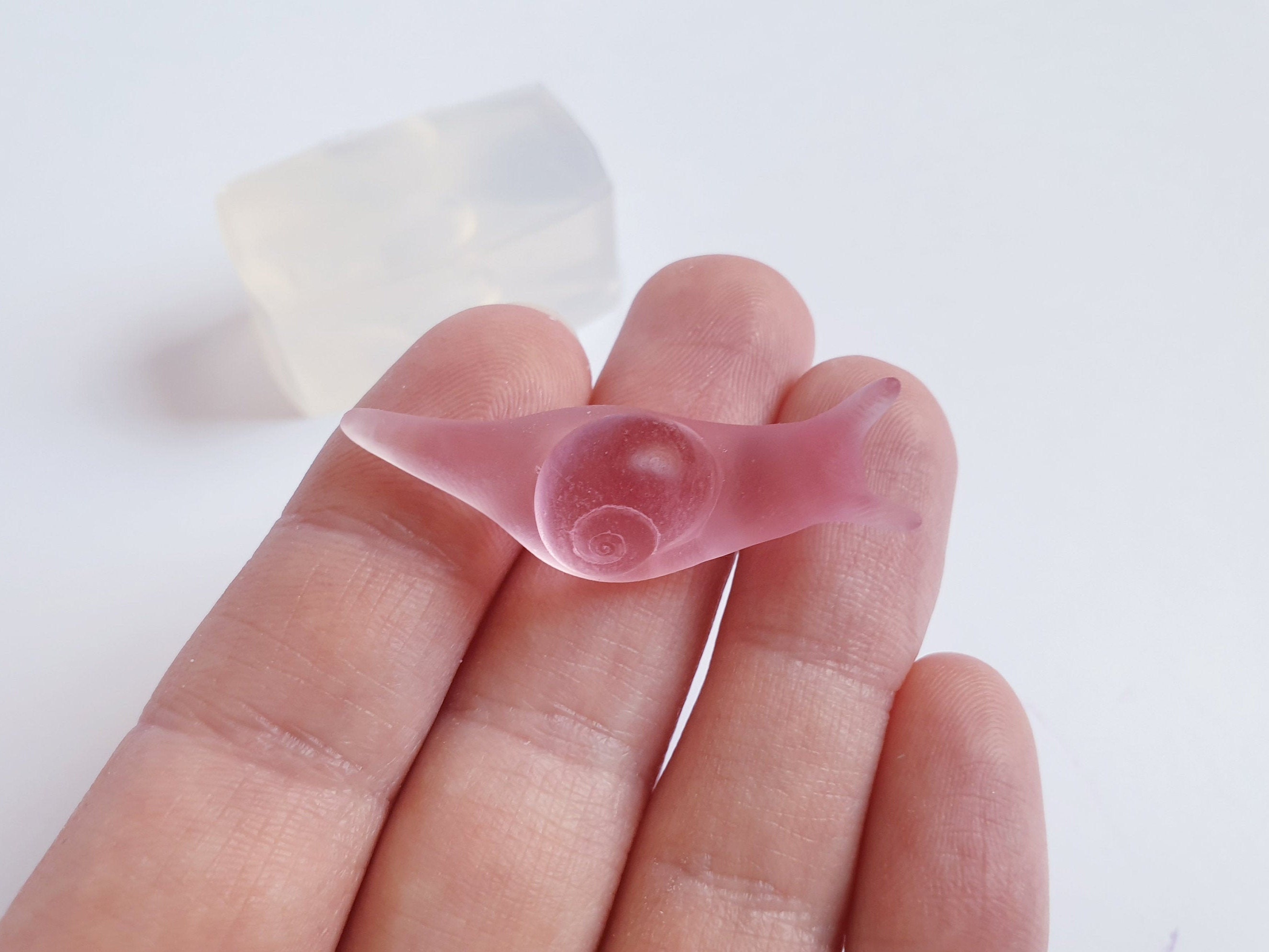 Snail With Shell Clear Silicone Mould for Resin Jewellery and | Etsy UK