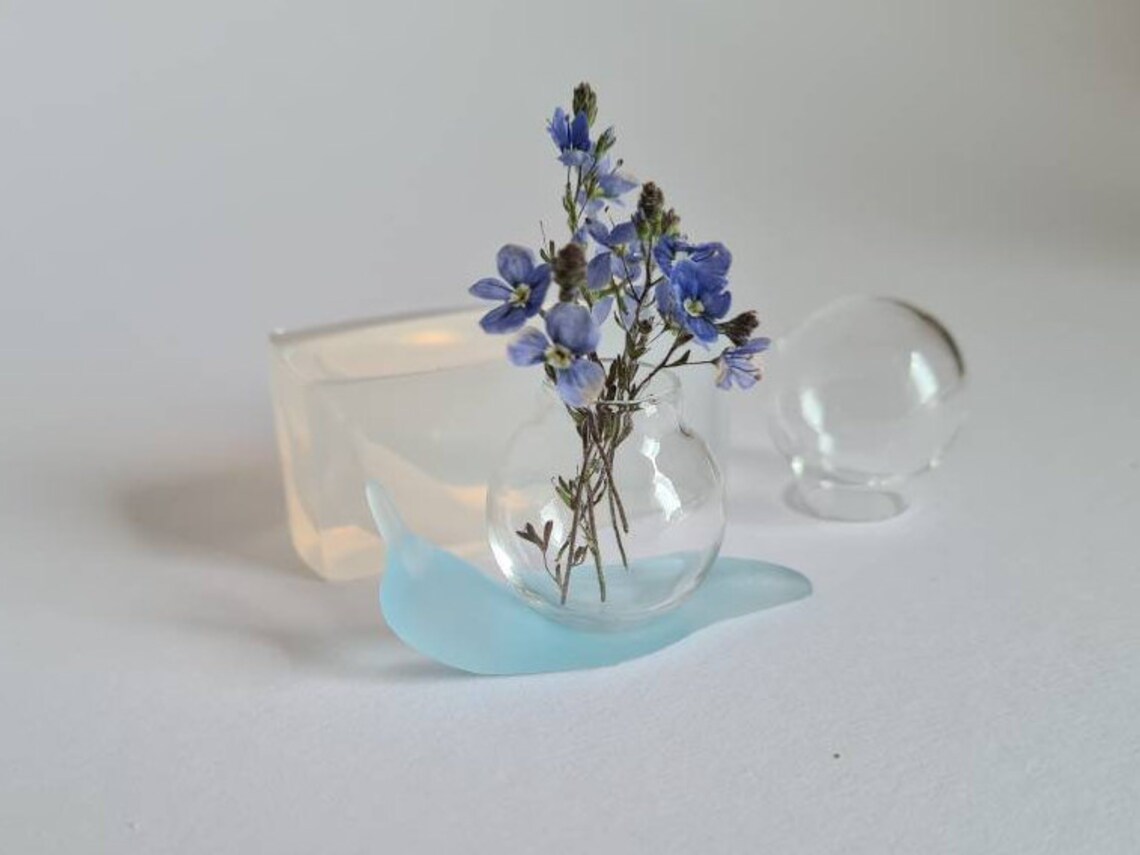 48 x 20 mm snail slug silicone mold for resin glass bowls | Etsy