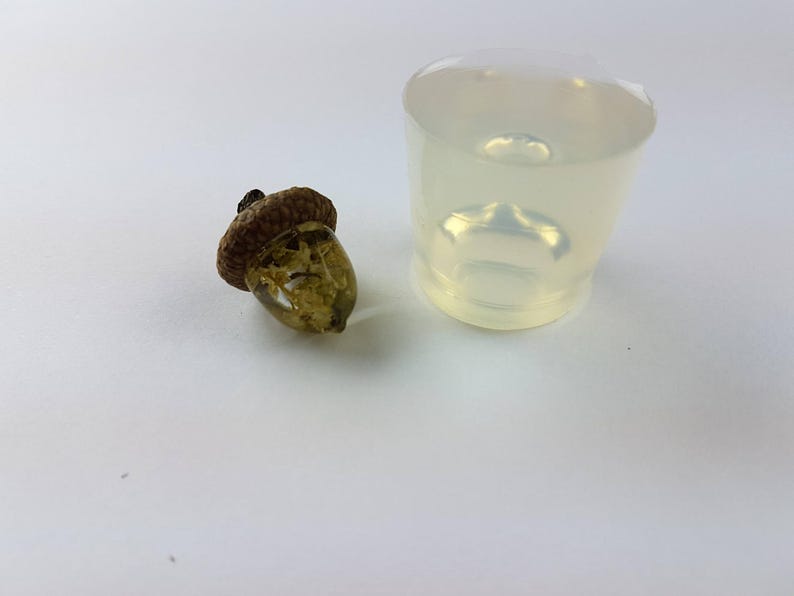 Clear Silicone Acorn Mold 18 X 16 Mm, for Resin Jewelry and Polymer ...