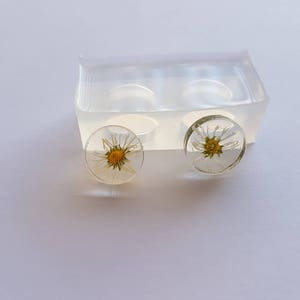 Flat Circle 14 Mm Diameter Double Silicone Mould for Resin Jewellery ...