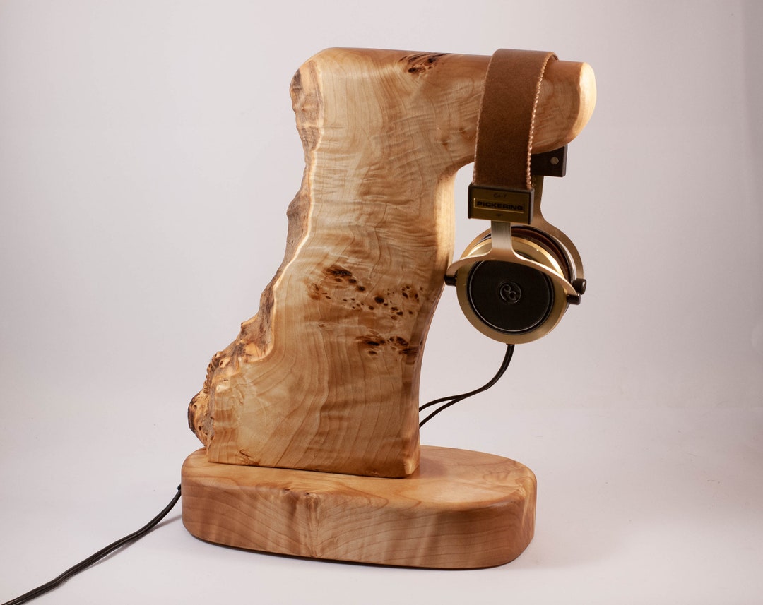 Wooden Headphone Holder, Headphone Stand, Headphone Hanger - Etsy