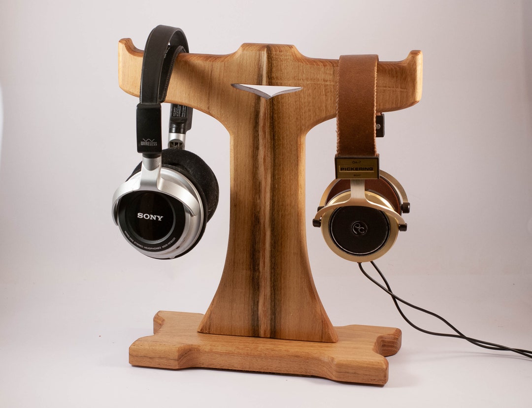 Double Headphone Stand Headphone Holder Headphone Hanger Tech Gift - Etsy