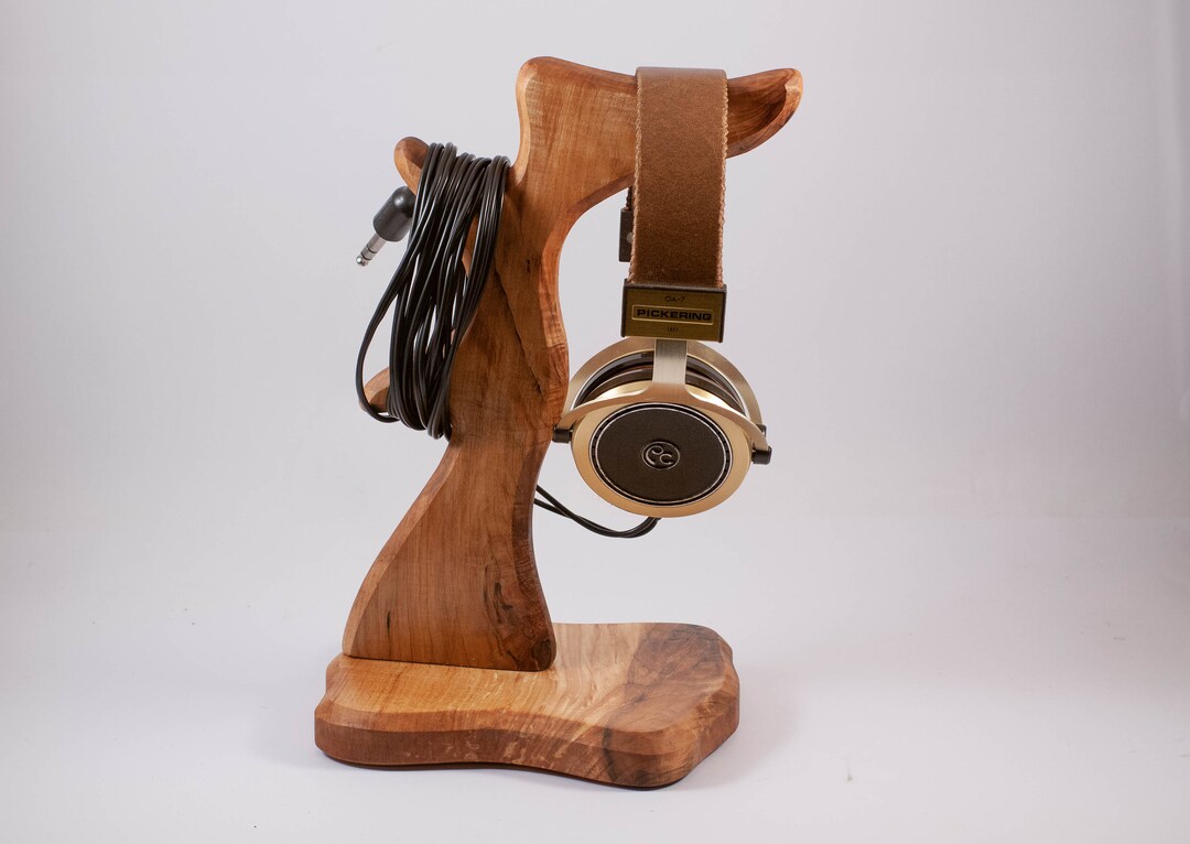 Wooden Headphone Holder, Headphone Stand, Headphone Hanger - Etsy