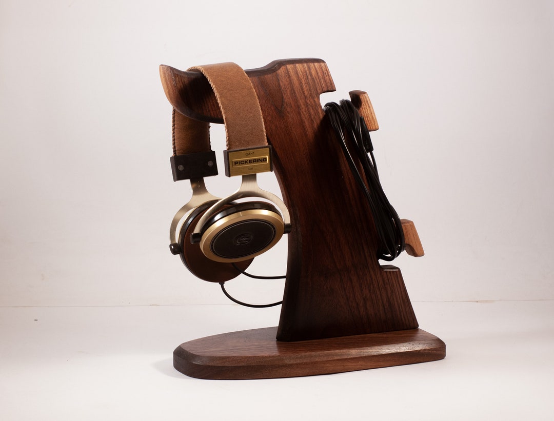 Wooden Headphone Holder, Headphone Stand, Headphone Hanger - Etsy