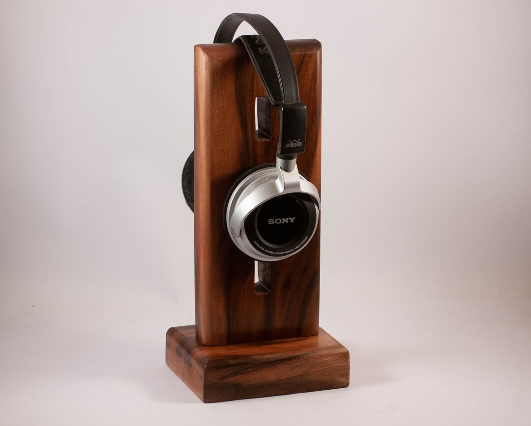 Wooden Headphone Holder, Headphone Stand, Headphone Hanger - Etsy