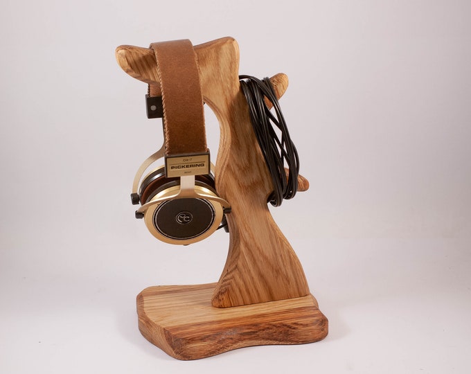 Wooden Headphone Holder, Headphone Stand, Headphone Hanger - Etsy