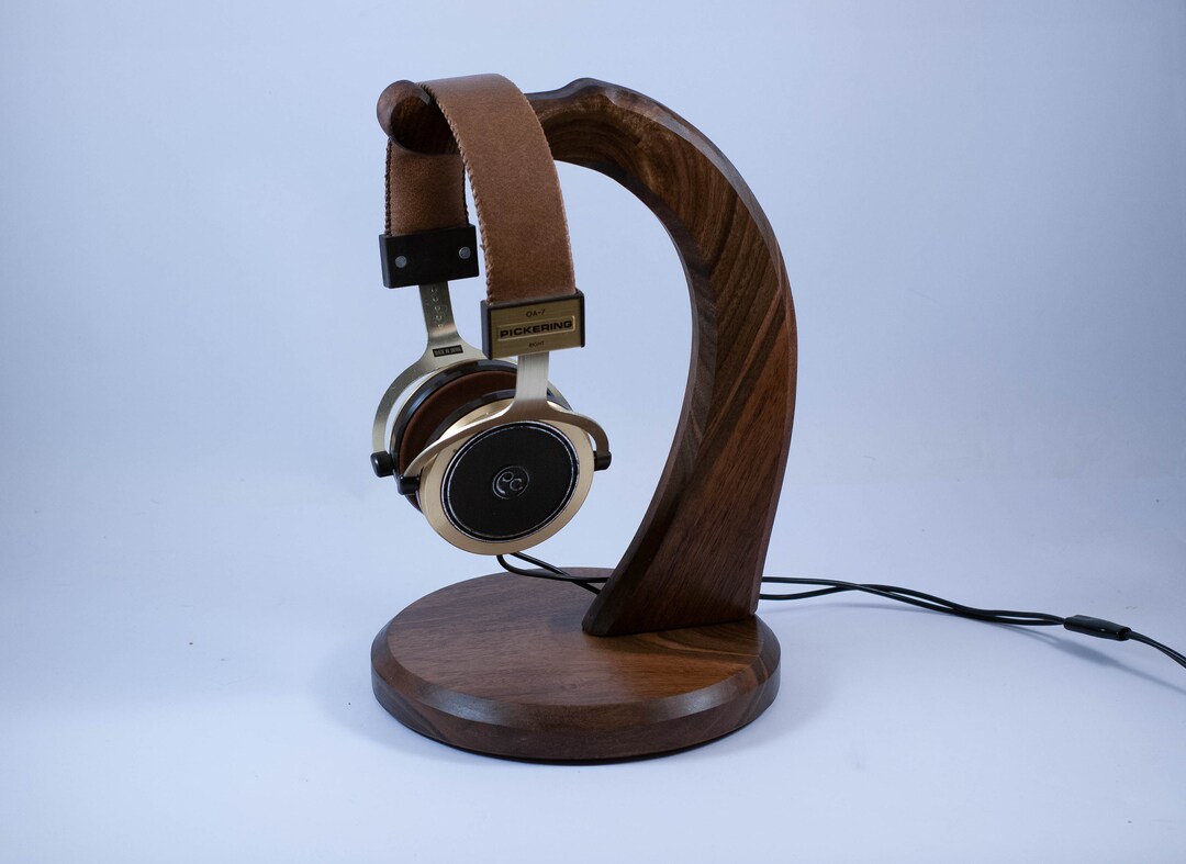 Wooden Headphone Holder, Headphone Stand, Headphone Hanger - Etsy