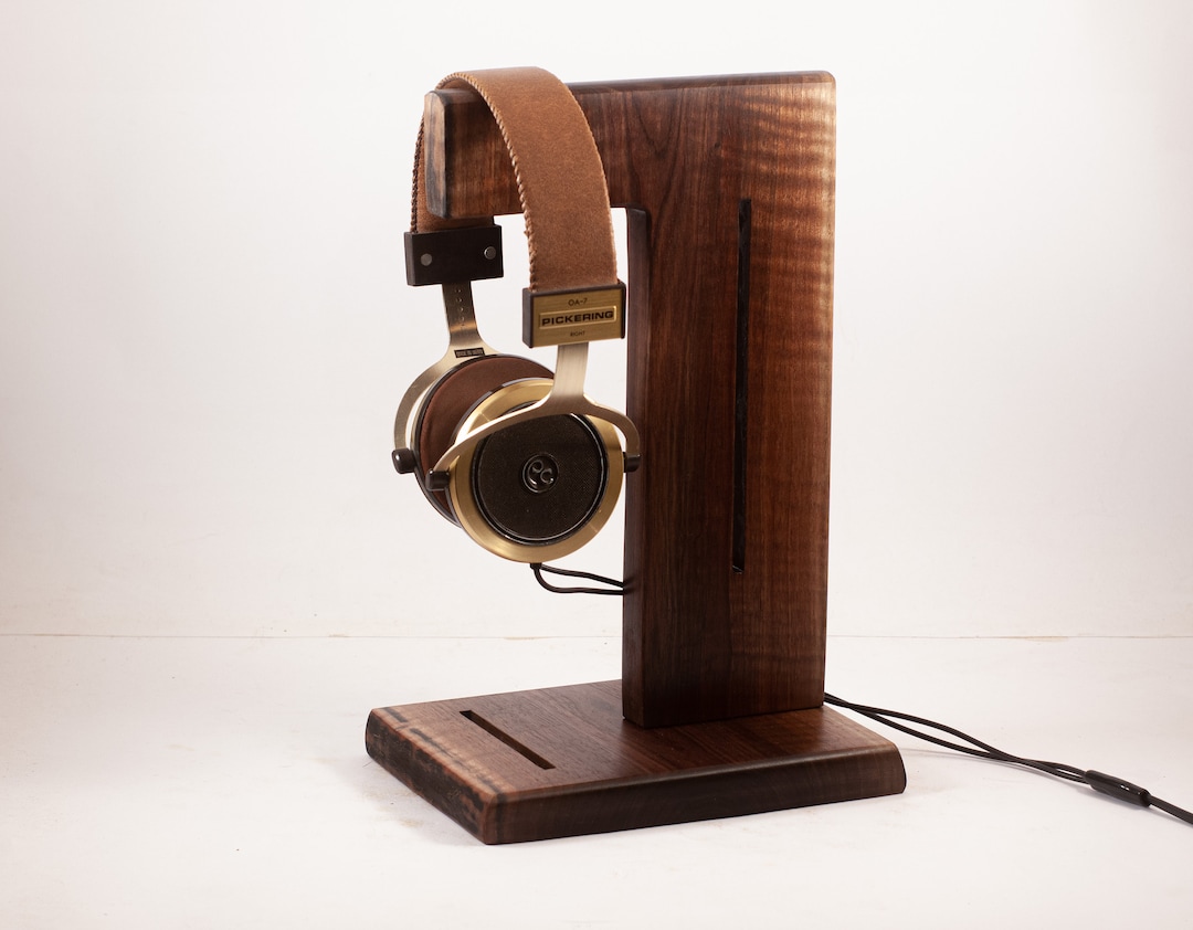 Wooden Headphone Holder, Headphone Stand, Headphone Hanger - Etsy