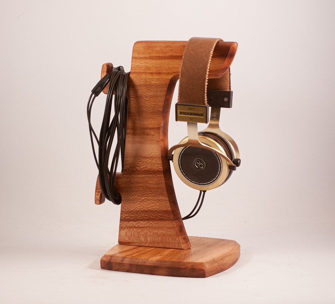 Wooden Headphone Holder, Headphone Stand, Headphone Hanger - Etsy