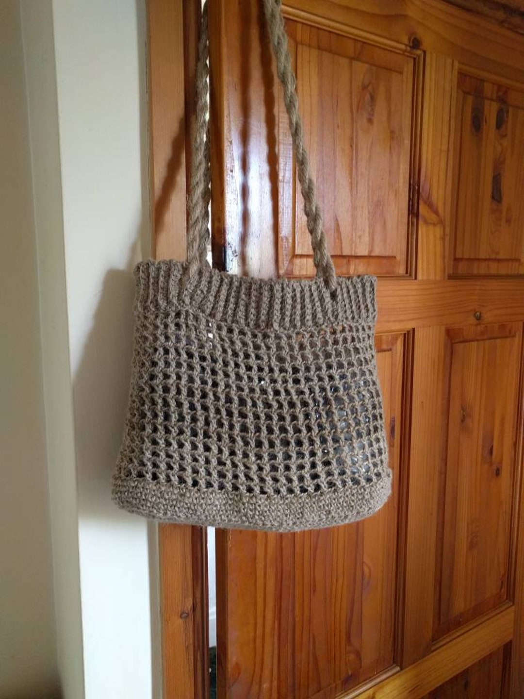 Jute String Tote Bag - Etsy UK