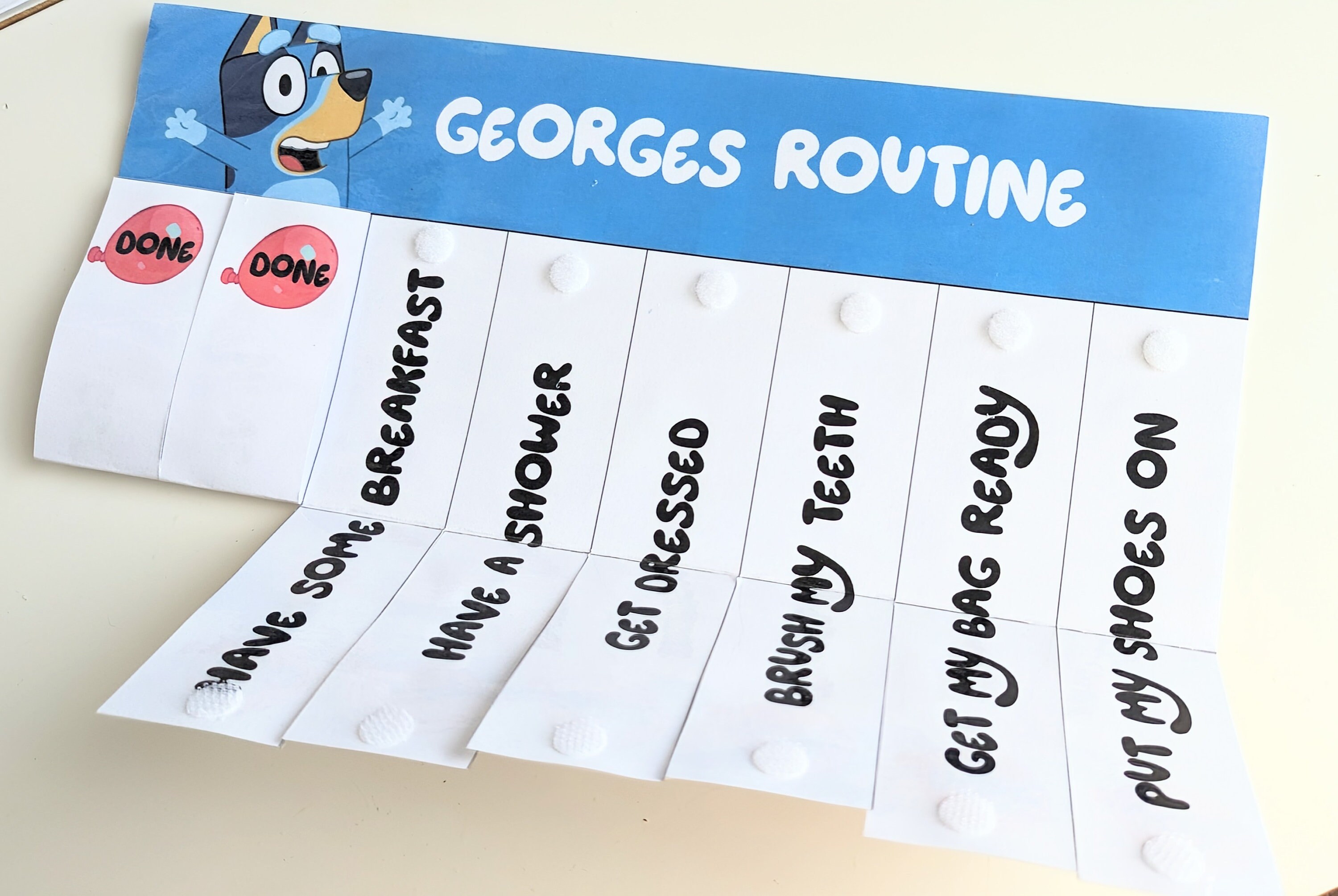 Bluey Customizable Chore Chart Morning Evening Routine Corjl Editable ...