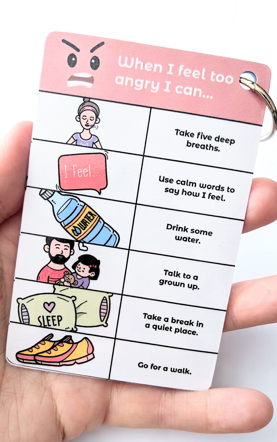 Flashcards for Kids Growth Mindset Calm Corner Teaching Emotional ...