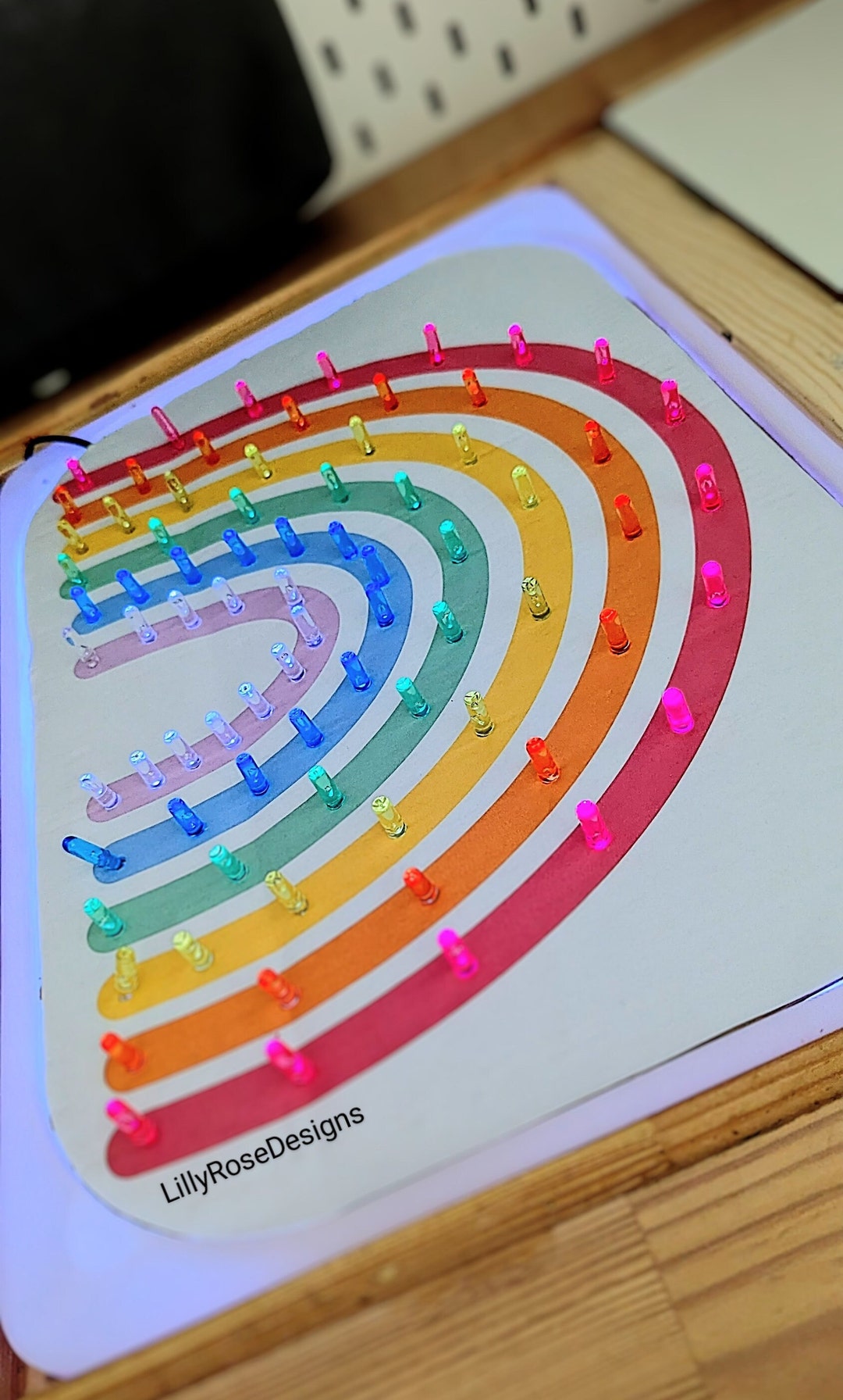 Rainbow Trofast Flisat Sensory Table Insert Topper, Rainbow Light Box ...