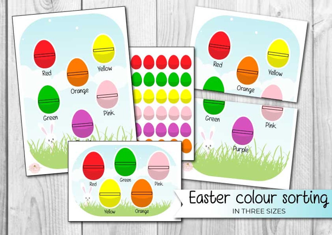 Easter Bunny Colour Match Flisat LARGE Trofast Insert Montessori ...