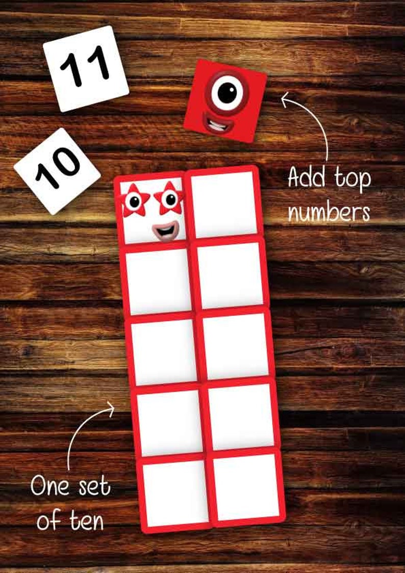 Numberblocks Math Practice Magnatile Toppers Add On Contando para la ...