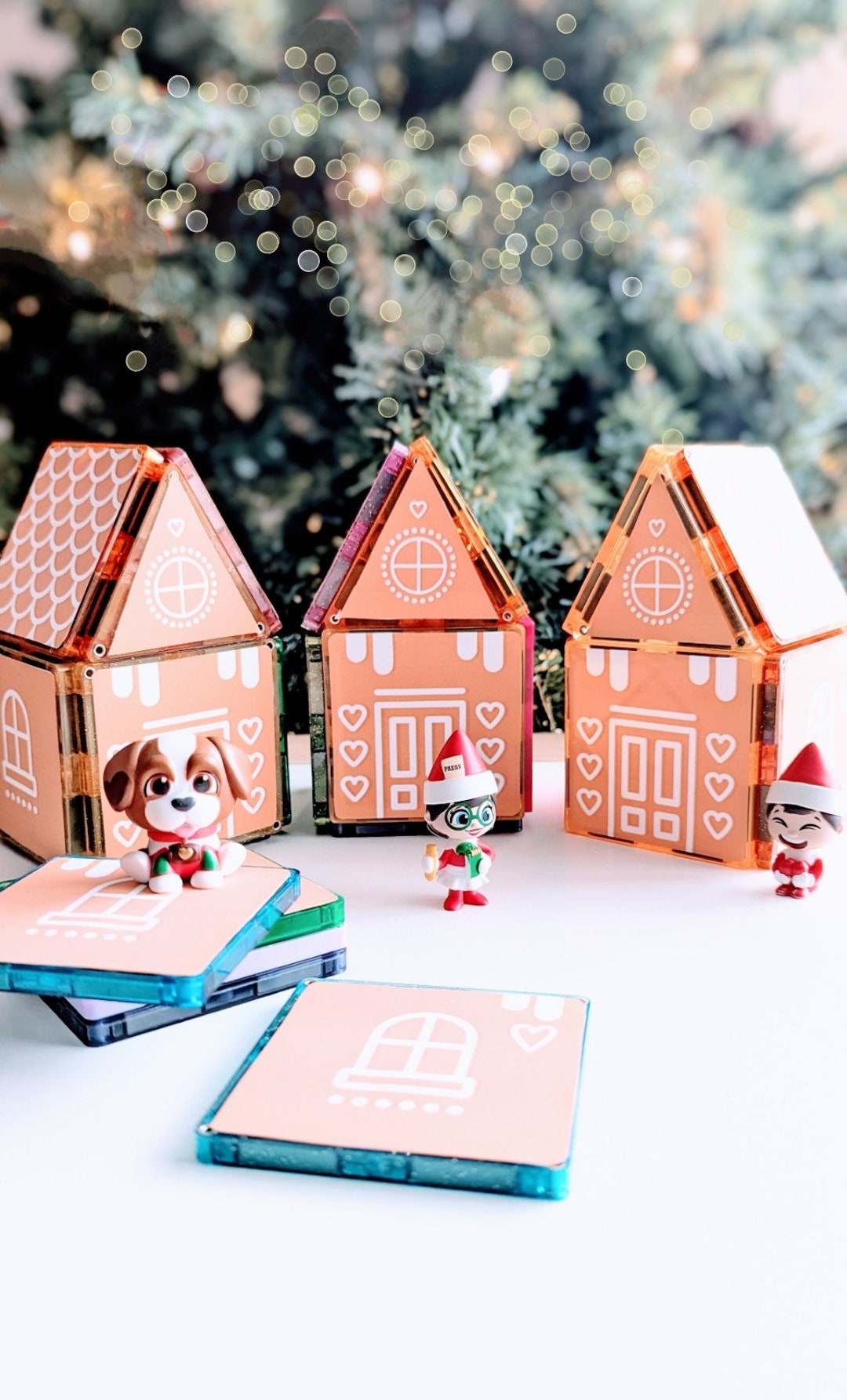 Magnatile Toppers Gingerbread House Christmas Activities for Kids ...