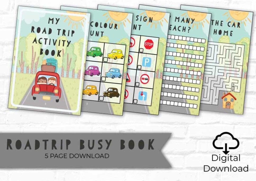 Road Trip Bingo, Colour Match, Maze Activity, Colour Count Printable ...