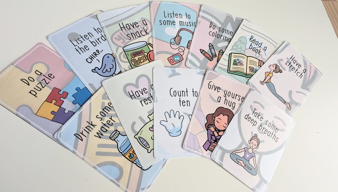 Growth Mindset Cards for Children Grounding Techniques Printables ...