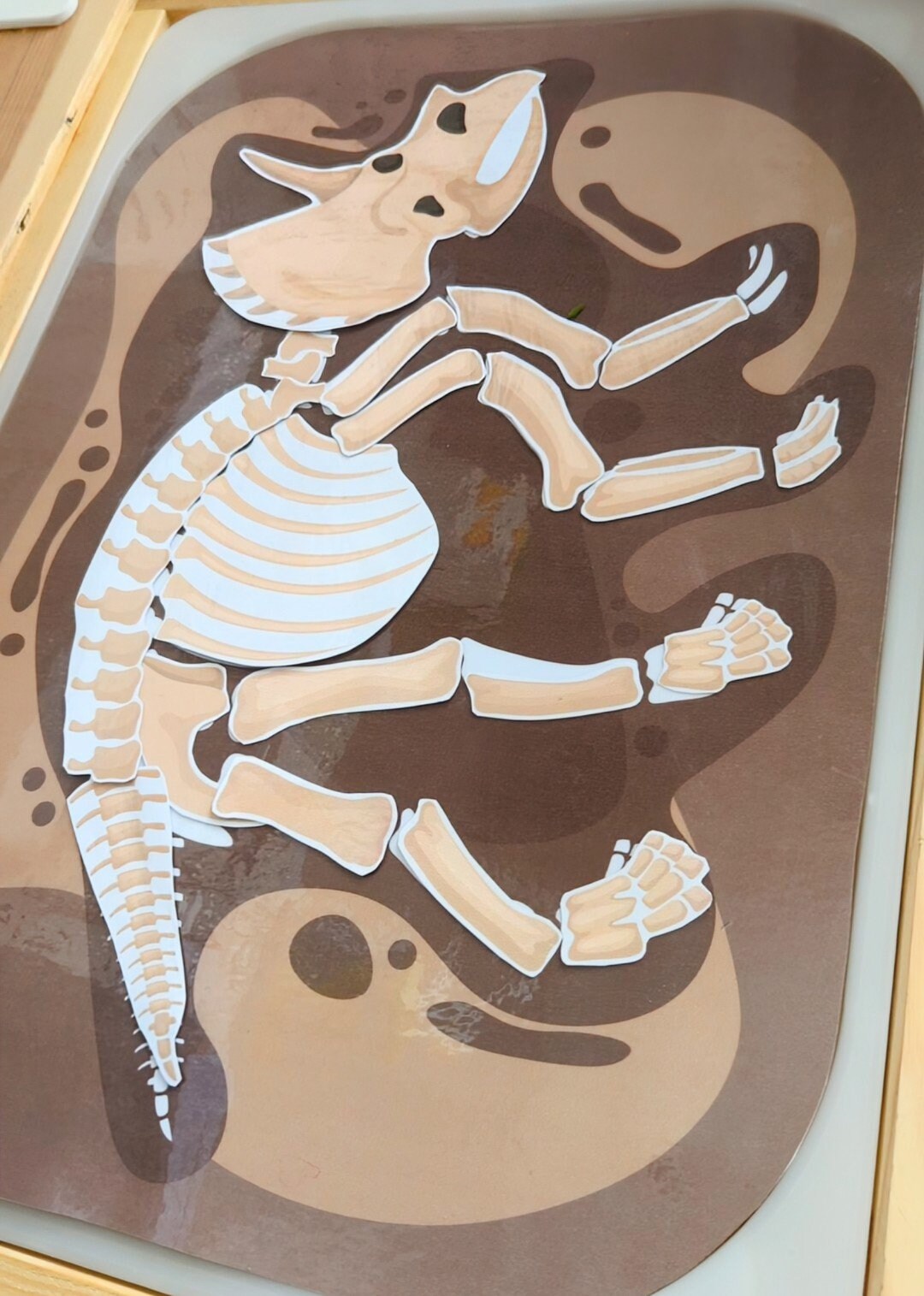 Flisat Table Insert Dinosaur Fossil Dig Game: Printable Insert for ...