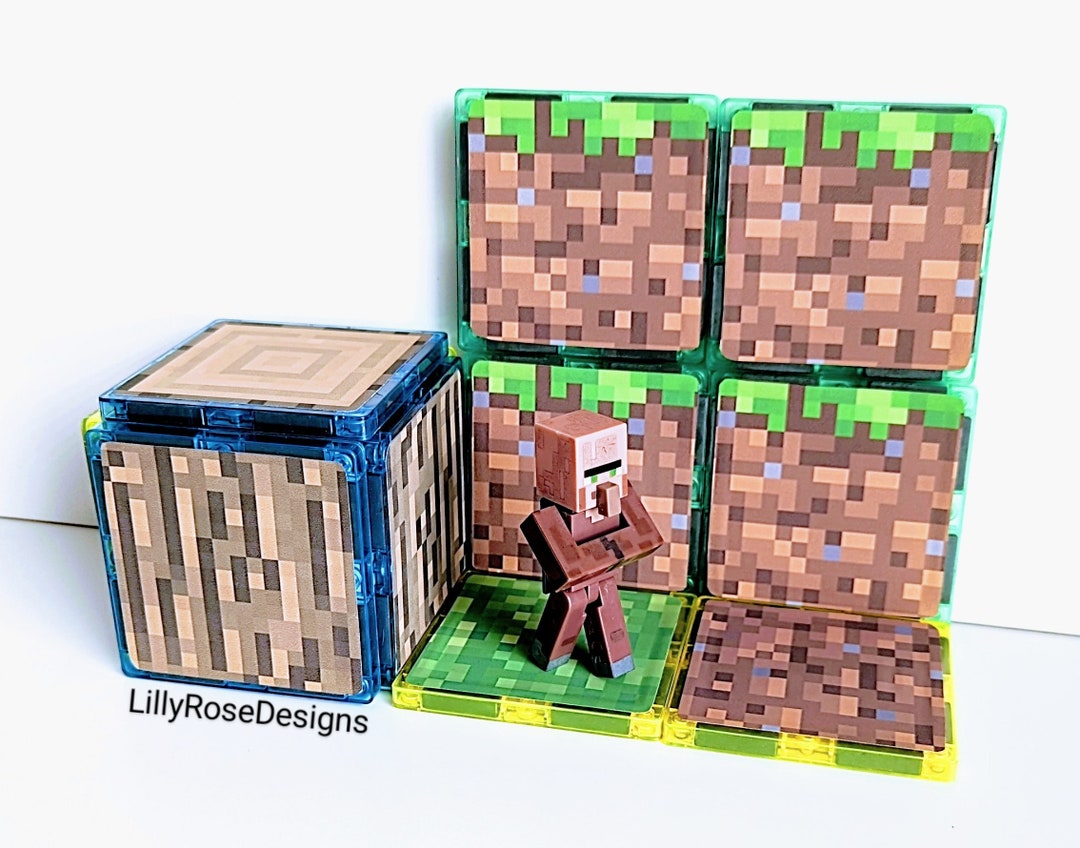 Minecraft Printable Building Block Game Magnatile Toppers for Kids ...