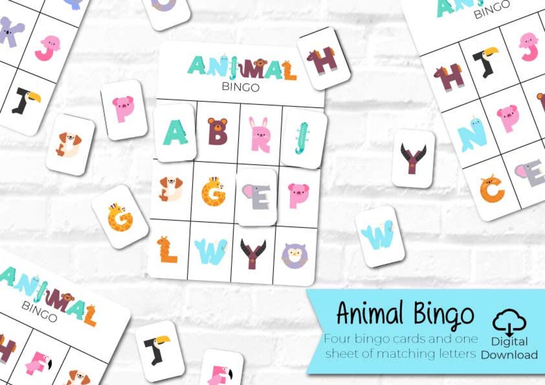 ABC Bingo Game Learning Resources for Kindergarten Homeschool Printable ...