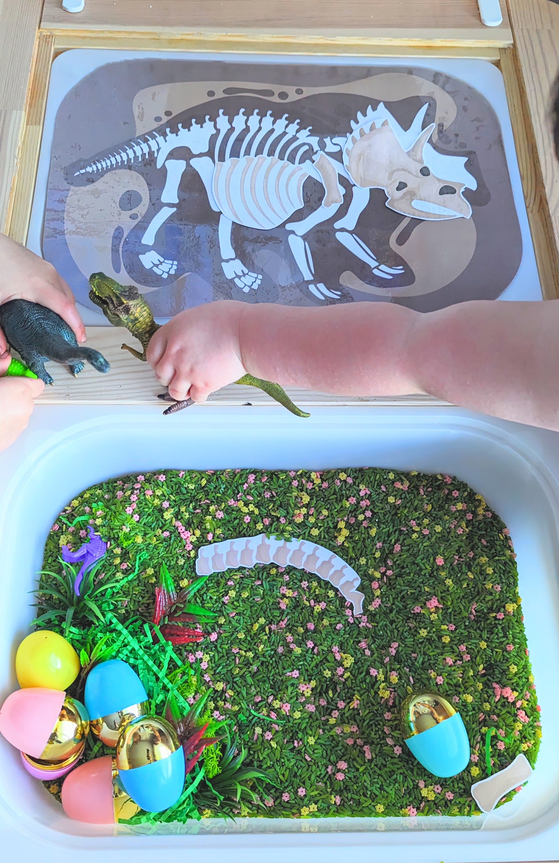 Flisat Table Insert Dinosaur Fossil Dig Game: Printable Insert for ...