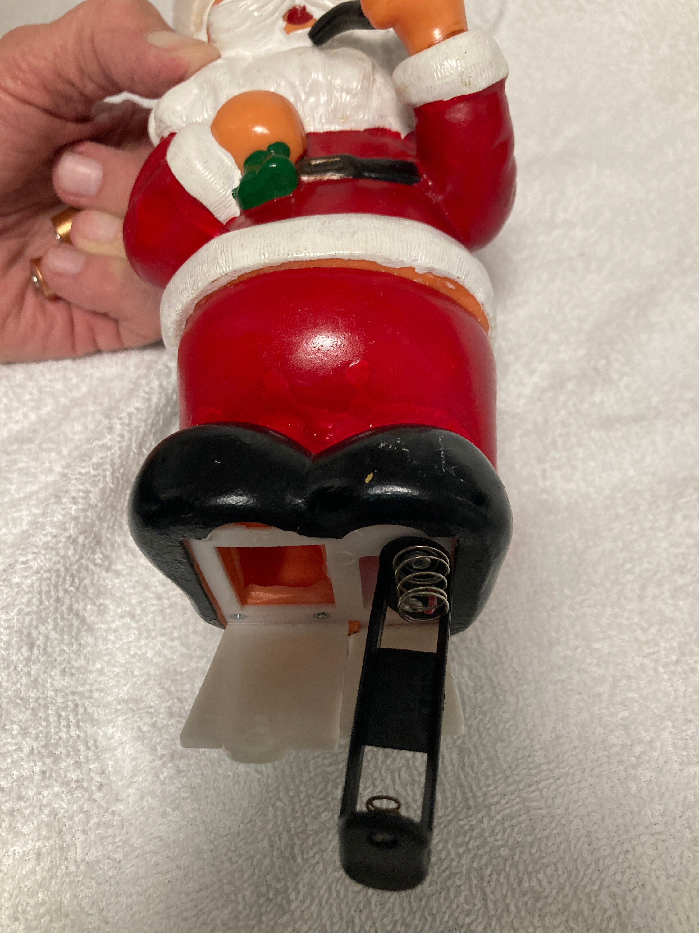 Vintage Santa Bank, Musical Santa, Smoking Pipe That Lights - Etsy