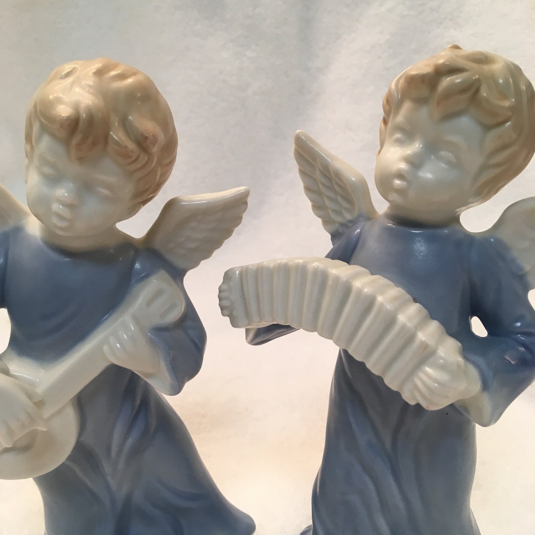 Vintage Japanese Angels Playing Musical Instruments - Etsy