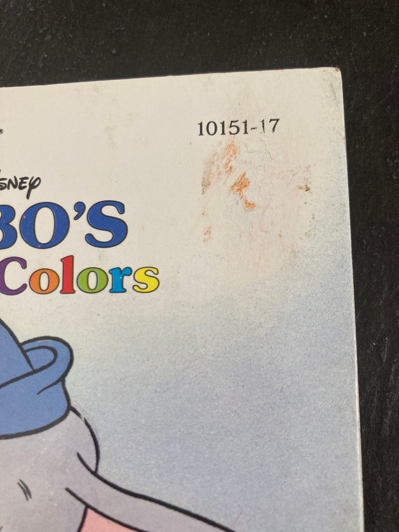 1988 Dumbo Book of Colors, Walt Disney, Little Golden Book - Etsy