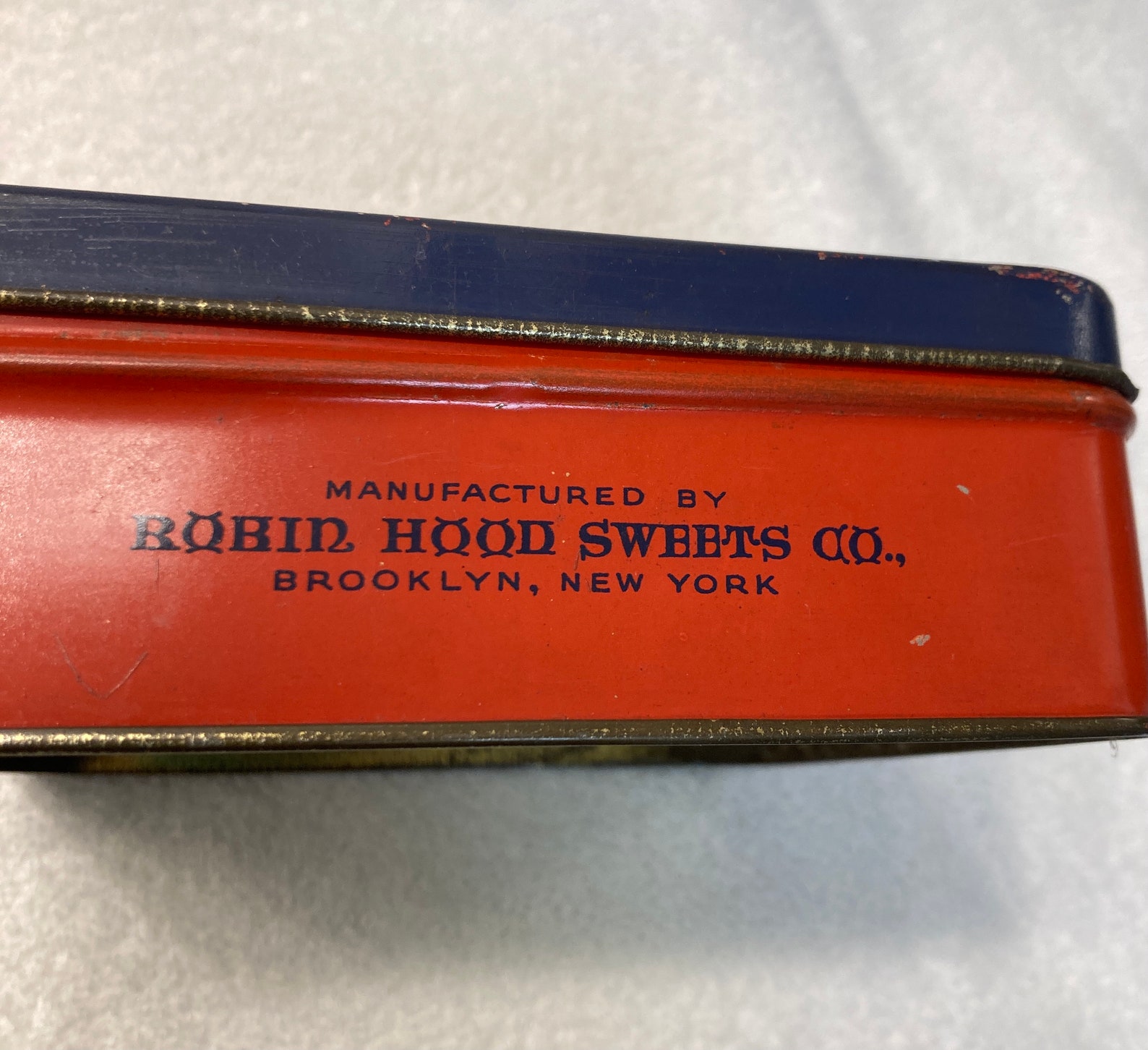 Vintage Robin Hood Sweets Candy Tin Container | Etsy