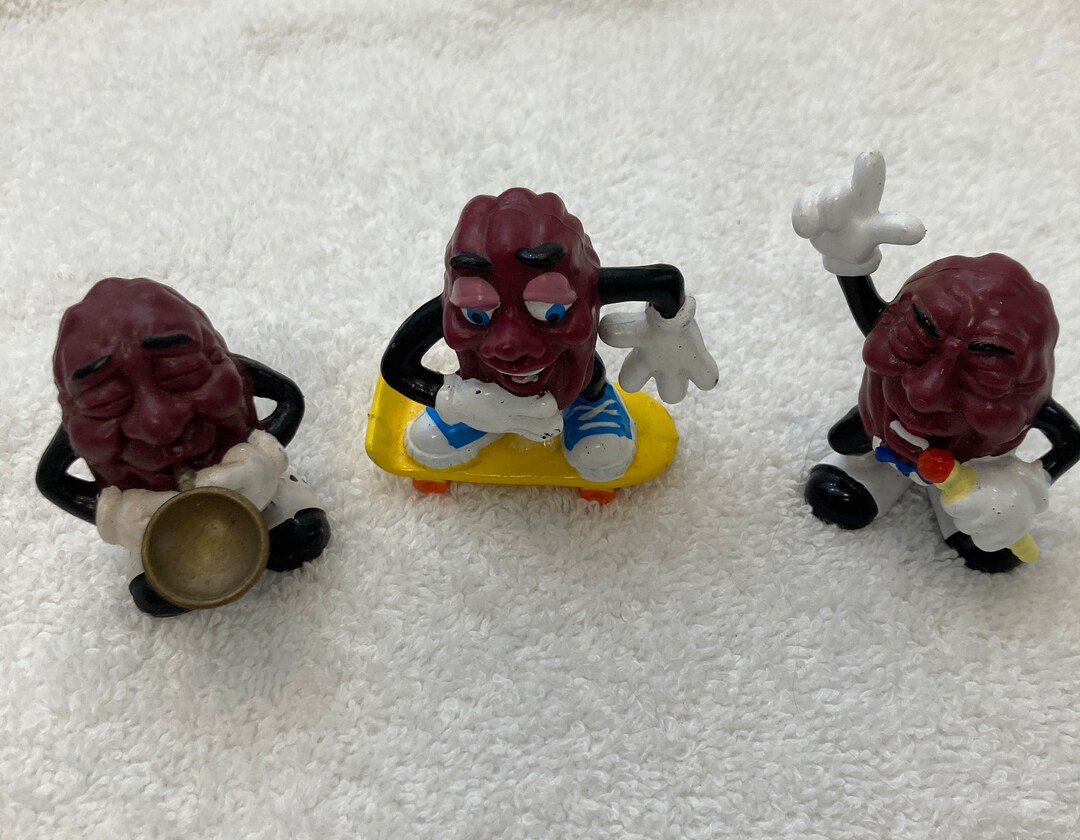 Vintage California Raisins Figures Original Set of 3, 80's California ...