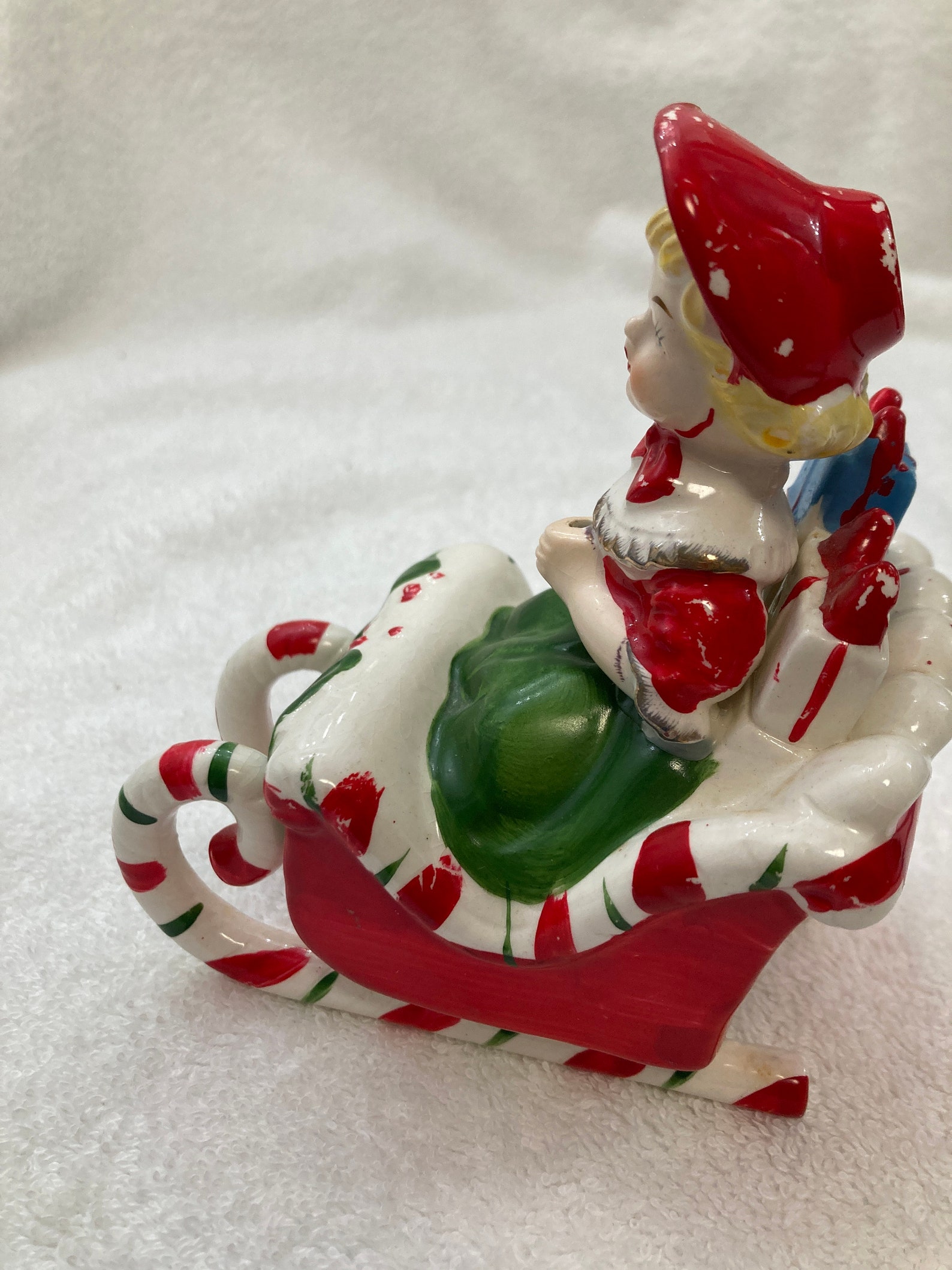 Vintage Japan Lipper & Mann Christmas Shopper, Christmas Candy Cane ...