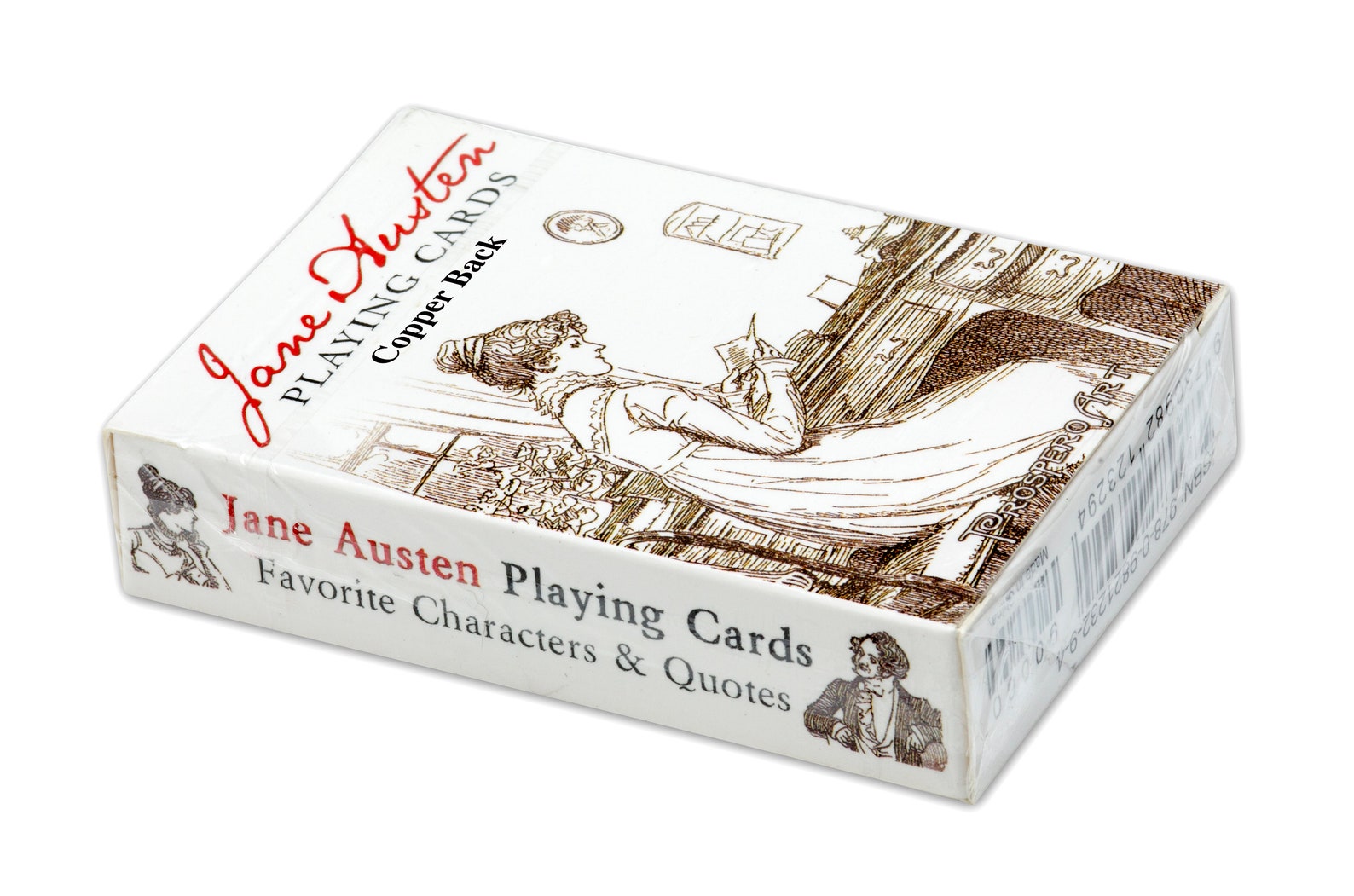 Jane Austen Playing Cards - GOLD Back - Etsy