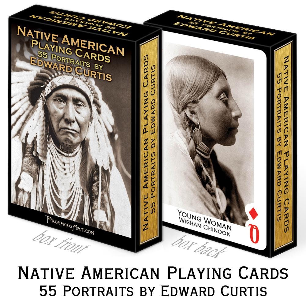 Native American Playing Cards - Edward Curtis - Etsy